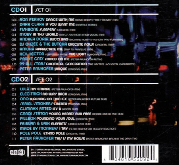 Live @ Roxy, Vol. 2 by Peter Rauhofer (CD, Feb-2006, 2 Discs, Star ...