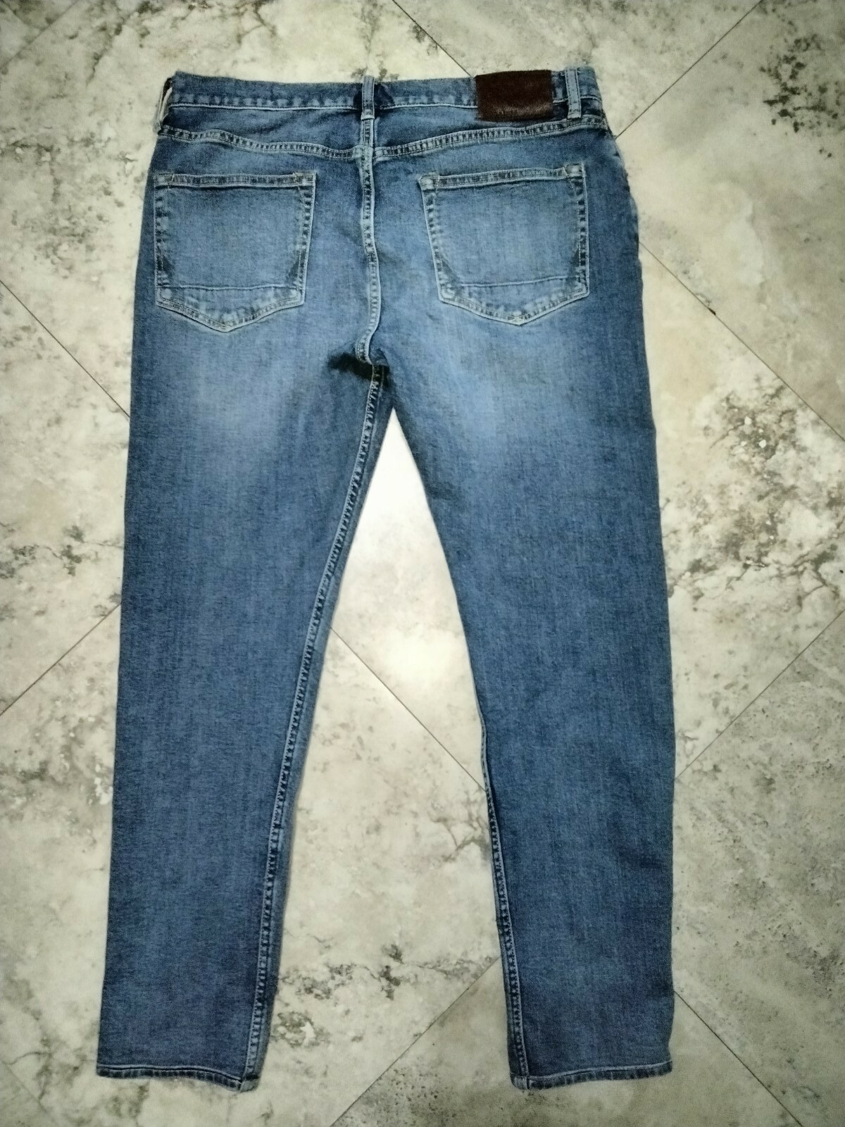 AllSaints Mens Blue Denim Slim Straight Leg Button Fly Jeans 34 X 30 ...