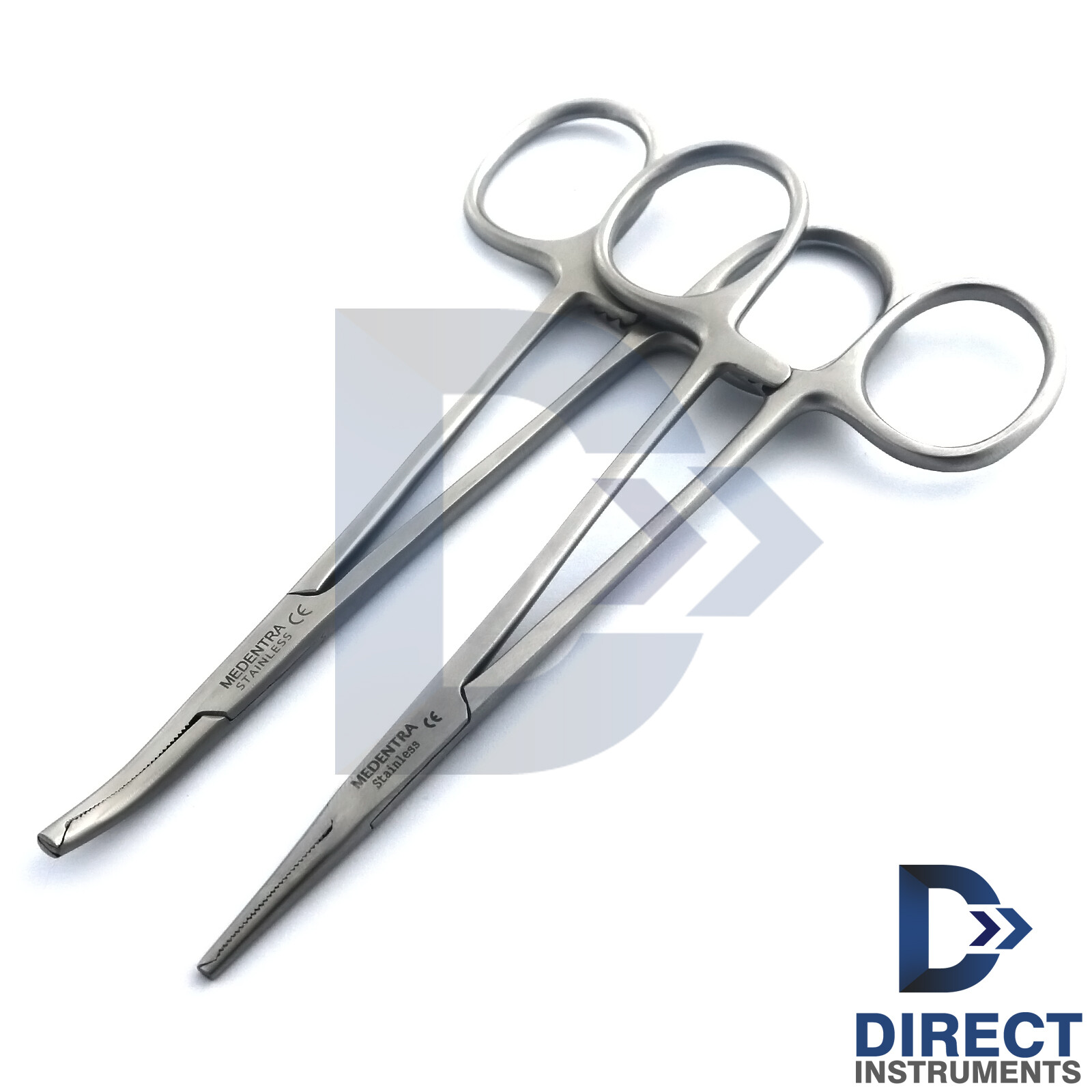 Micro Halsted Forceps Hemostat Kocher 1X2 Artery Clamp Curved Straight ...