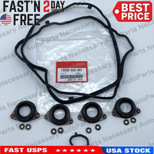 Genuine OEM Valve Cover Gasket Kit FULL SEAL SET for Honda Accord 2.4L ...