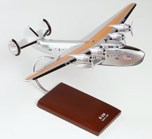Pan Am Boeing B-314 Dixie Clipper Model Plane Handcrafted Mahogany Wood ...