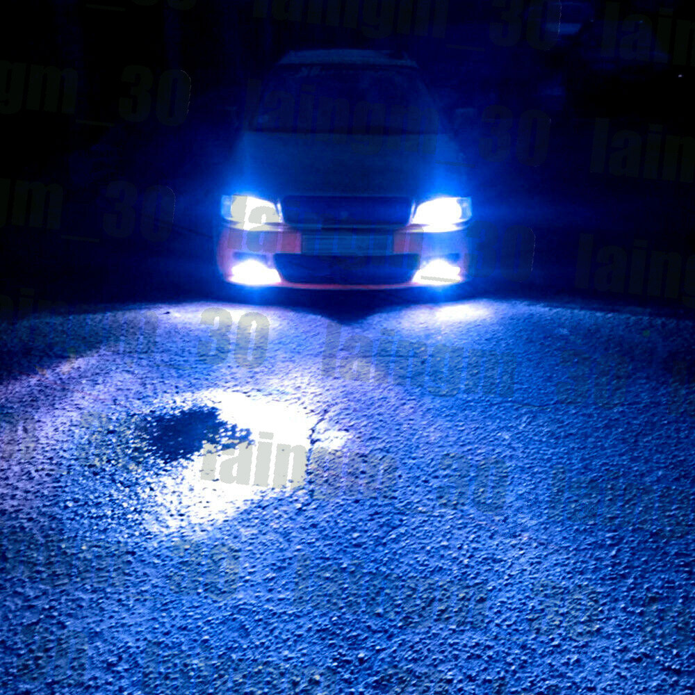 6X Combo Ice Blue 9005+9006+H11 Total 480000LM LED Headlight Fog Light ...