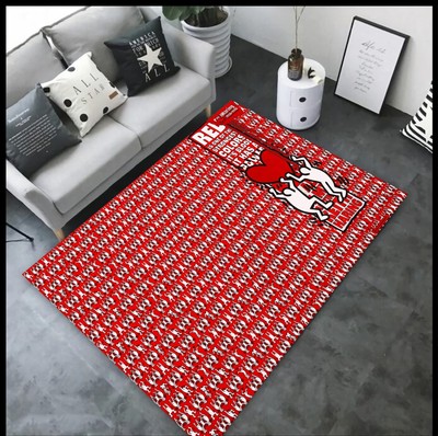 Keith Haring Rug,Dancing Man Rug,Rugs for Living Room,Rugs for Bedroom ...