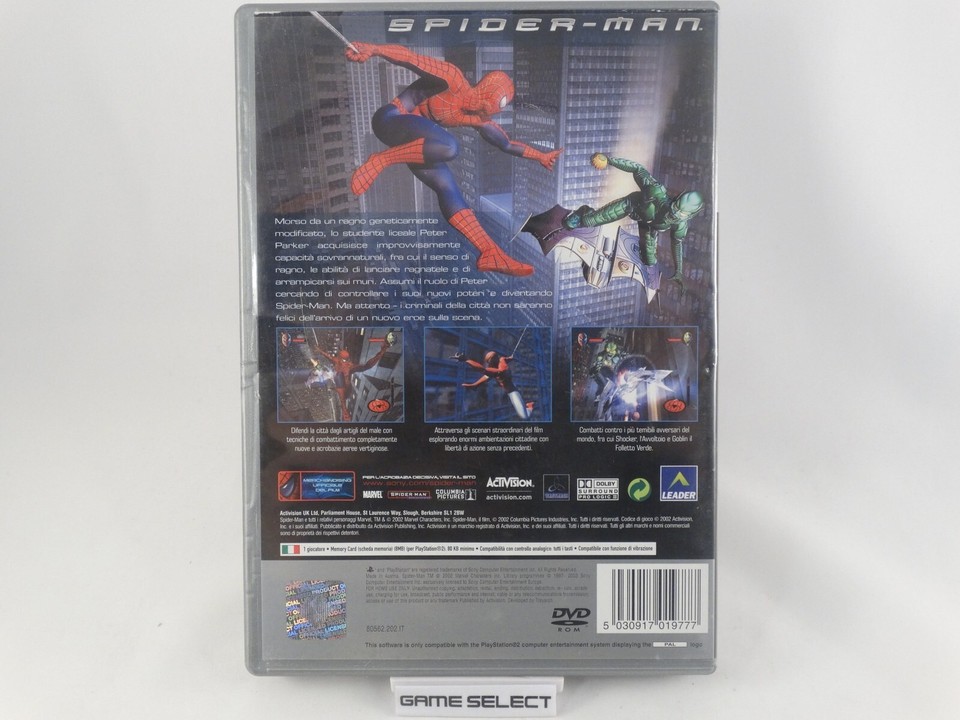 Spider-Man 1 Spiderman Marvel Spider Man PS2 playstation 2 Pal ...