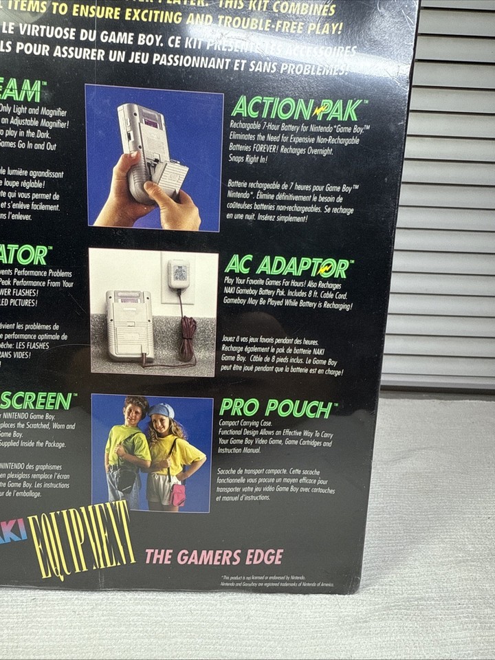 Naki Gameboy Master Pak Sealed Collectible Htf Vintage Retro Gaming ...