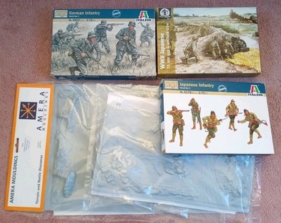 Italeri/Amera/Waterloo 1815~WW2 Figure Sets (1:72) + Diorama Sets (1:72 ...