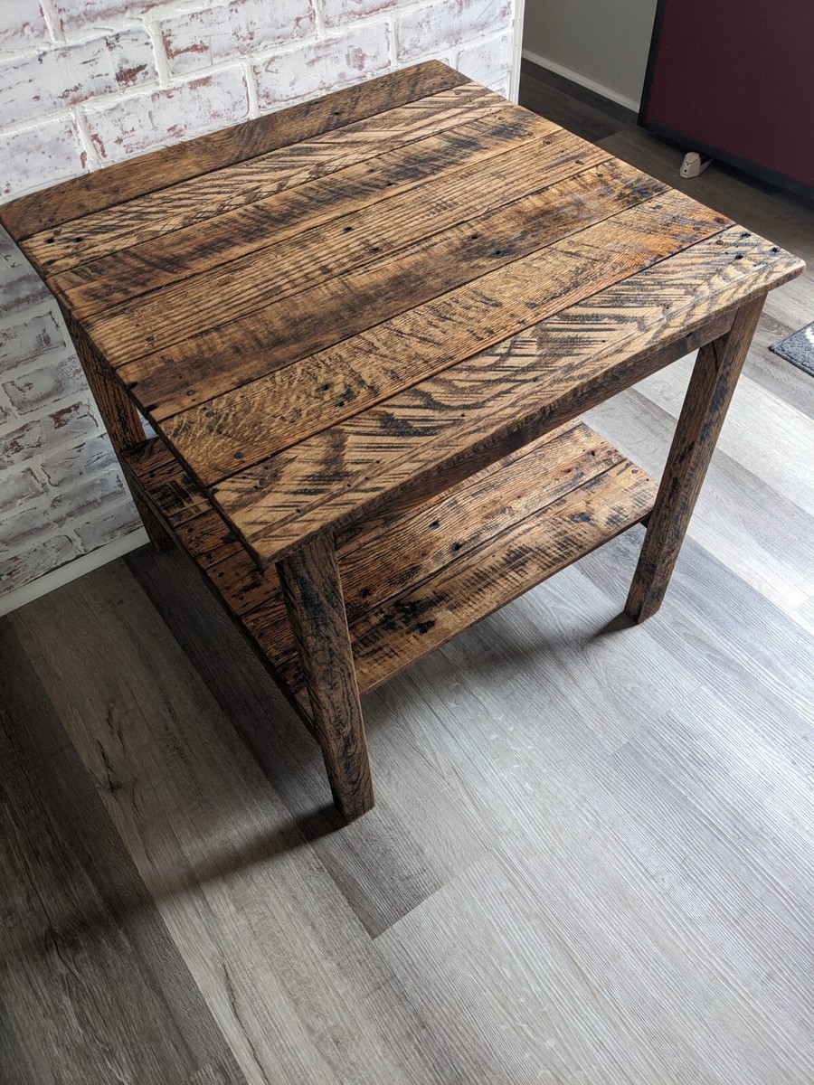 Reclaimed Wood Dining Table Upcycled Pub Size Pallet Buy Custom Made