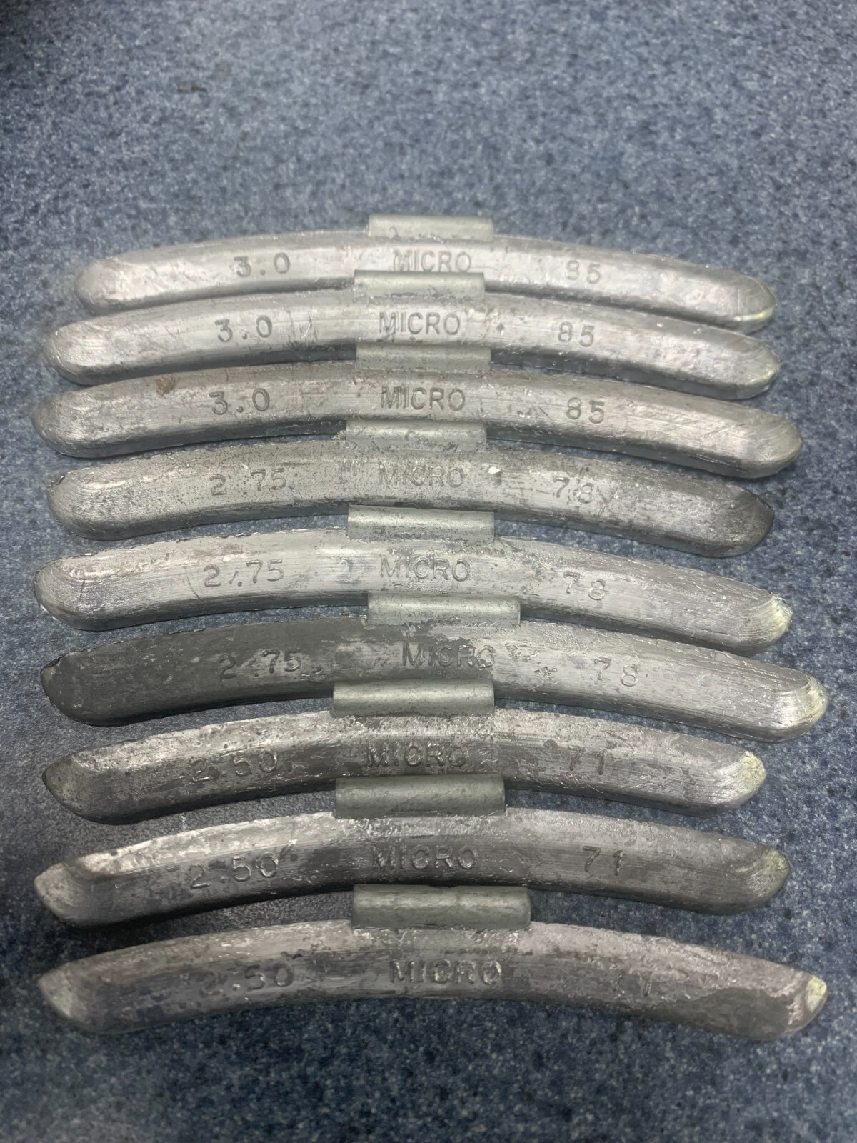 Micro Wheel Weights Camaro, Chevelle, Corvette 9 pcs micro all are NOS ...