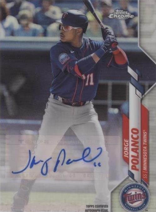 2020 Topps Chrome Update Series - Target Autographs Jorge Polanco #USA ...