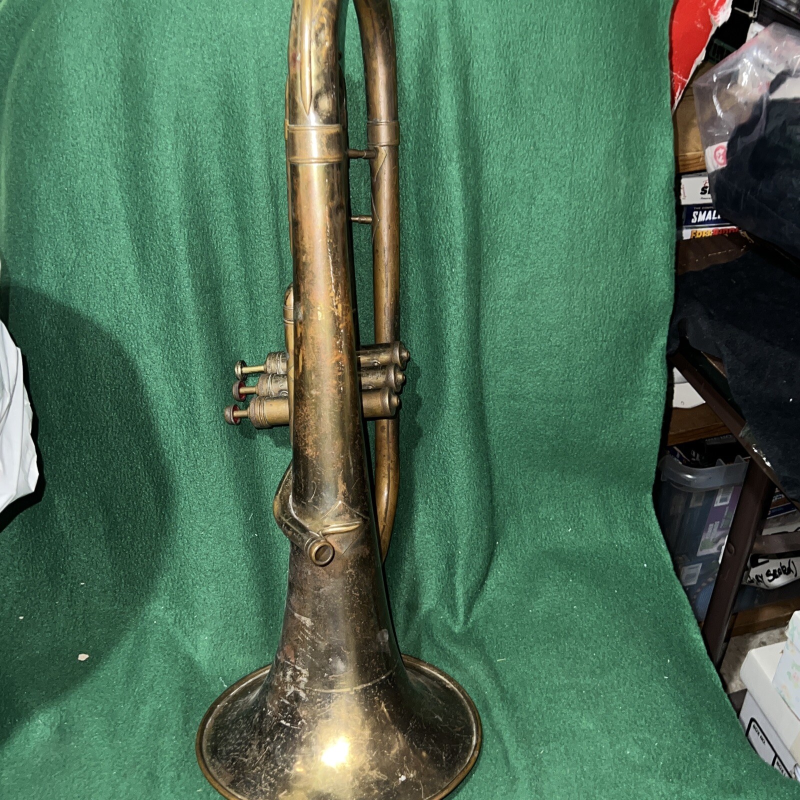 ANTIQUE 1900 C.G. CONN Elkhart, Indiana USA 28" BASS TUBA Serial #66591 ...