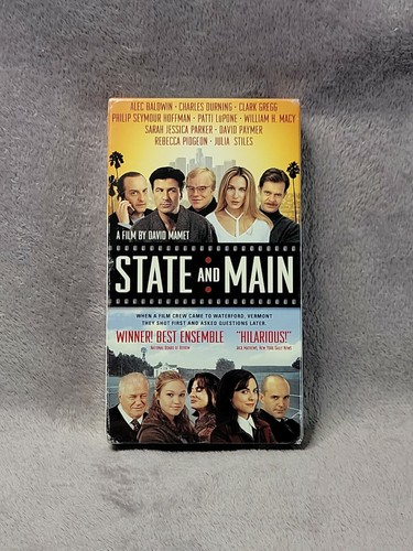 NEW State And Main VHS Movie Alec Baldwin and numerous Amazing Actors ...