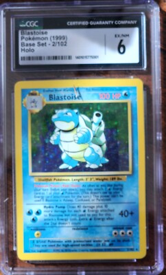 Pokémon TCG Blastoise Base Set 2/102 Holo Unlimited Holo Rare. JUST ...