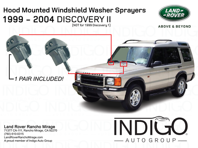 Land Rover Discovery II Windshield Washer Jet Hood Sprayers (DNJ500090 ...