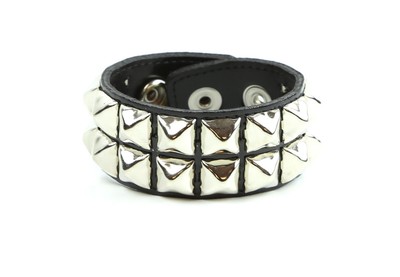 Studded Skinny Punk goth Buckle Wristband Punk Goth Emo Thrash ...