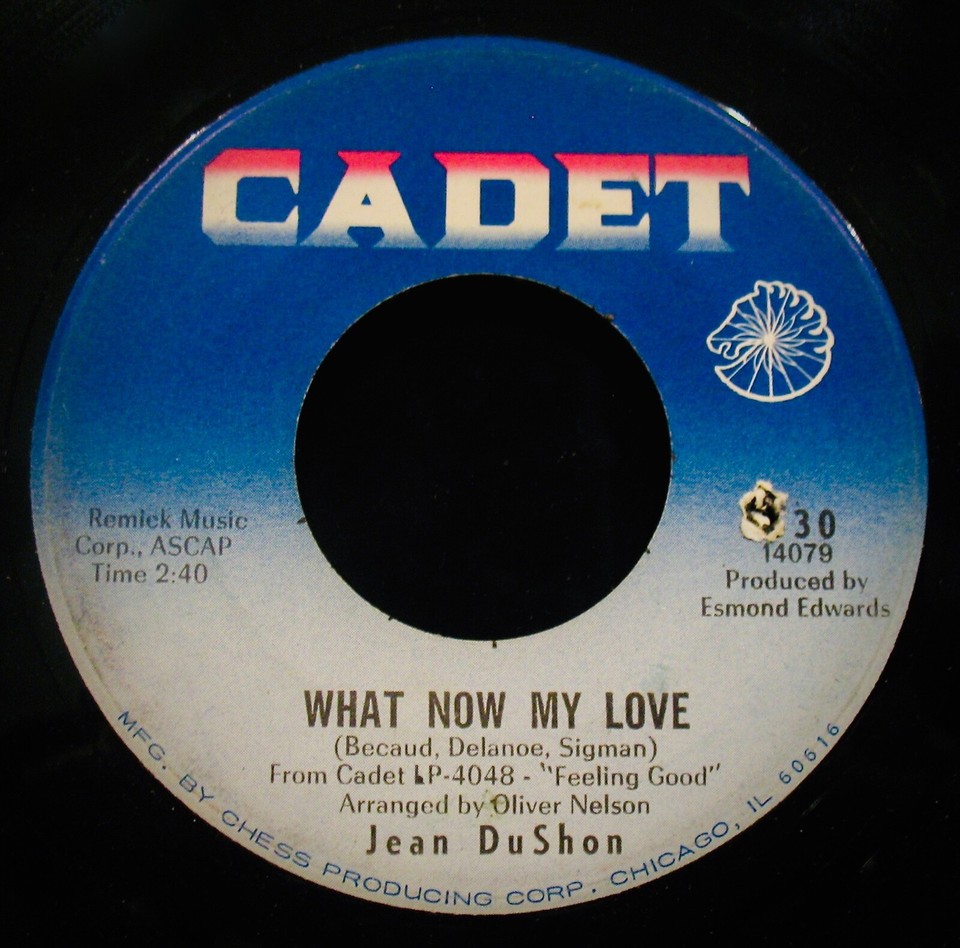 JEAN DuSHON~Out In The Cold Again & What Now My Love Soul Jazz 45 ...