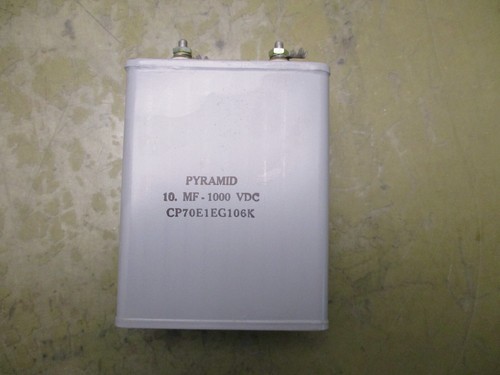 Pyramid Electric 10MF 1000 VDC Capacitor [5*I-26.25] | eBay