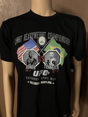UFC 172 Jon Jones vs Texeira PPV Event Shirt New W/Tags - #'D - Limited ...