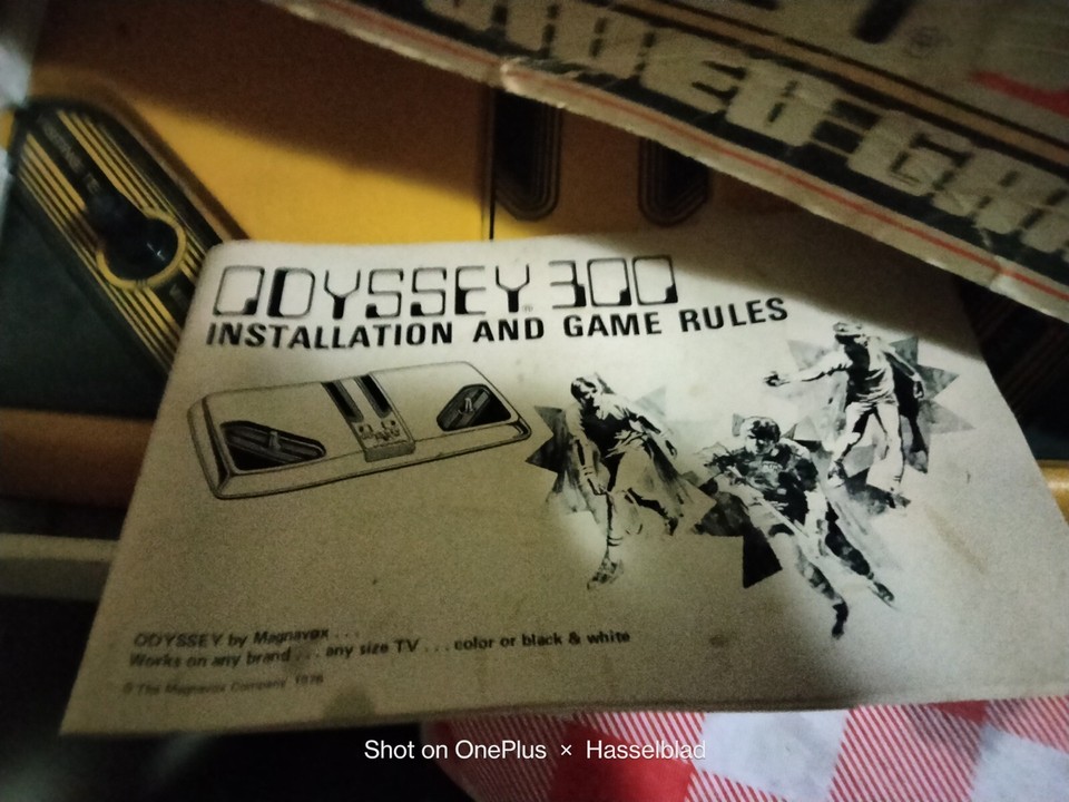 Vintage Magnavox Odyssey 300 TV Computer Game Console Instructions ...