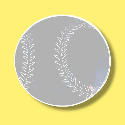 Baseball Shaped Acrylic Mirrors - Various Sizes | eBay UK