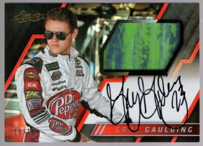 GRAY GAULDING 10/10 SHEET METAL PATCH ON CARD AUTO SP 2017 ABSOLUTE ...