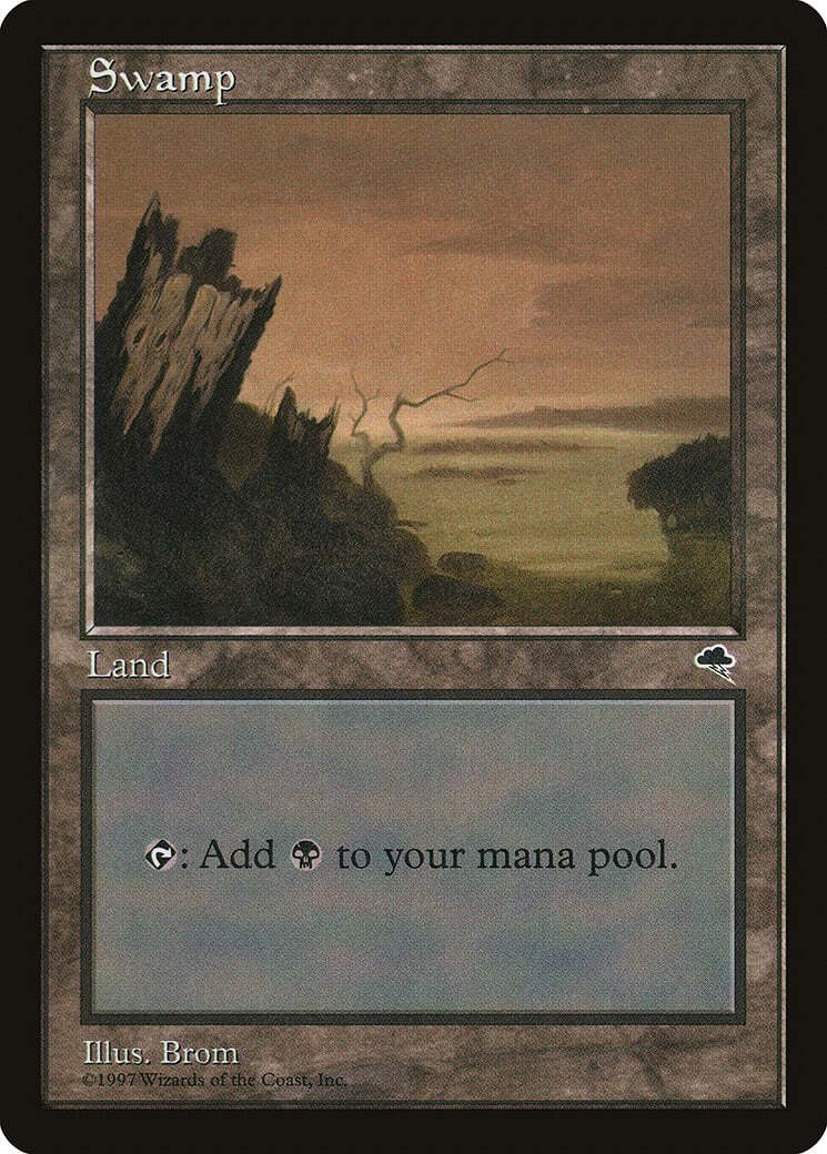 Swamp (A) Tempest PLD Basic Land MAGIC THE GATHERING MTG CARD ABUGames ...