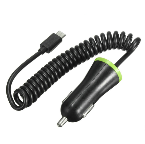 USB Car Mobile Cell Phone Power Charger w/ Coiled Spring USB Cable | eBay