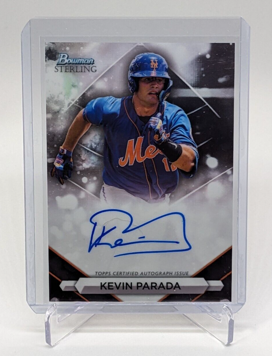 Kevin Parada ‘23 Bowman Sterling Baseball #PA-KP Auto On Card NY Mets ...