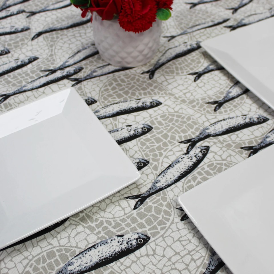 100% Cotton Portuguese Sardines and Cobblestone Made in Portugal ...