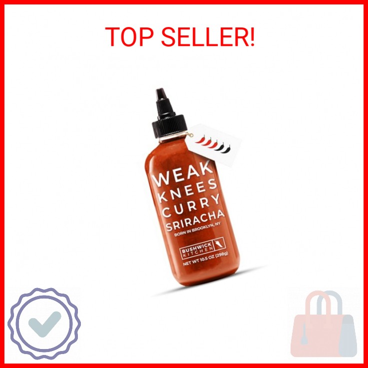 Weak Knees Curry Sriracha Hot Sauce, Infused with Aromatic Curry Spices ...