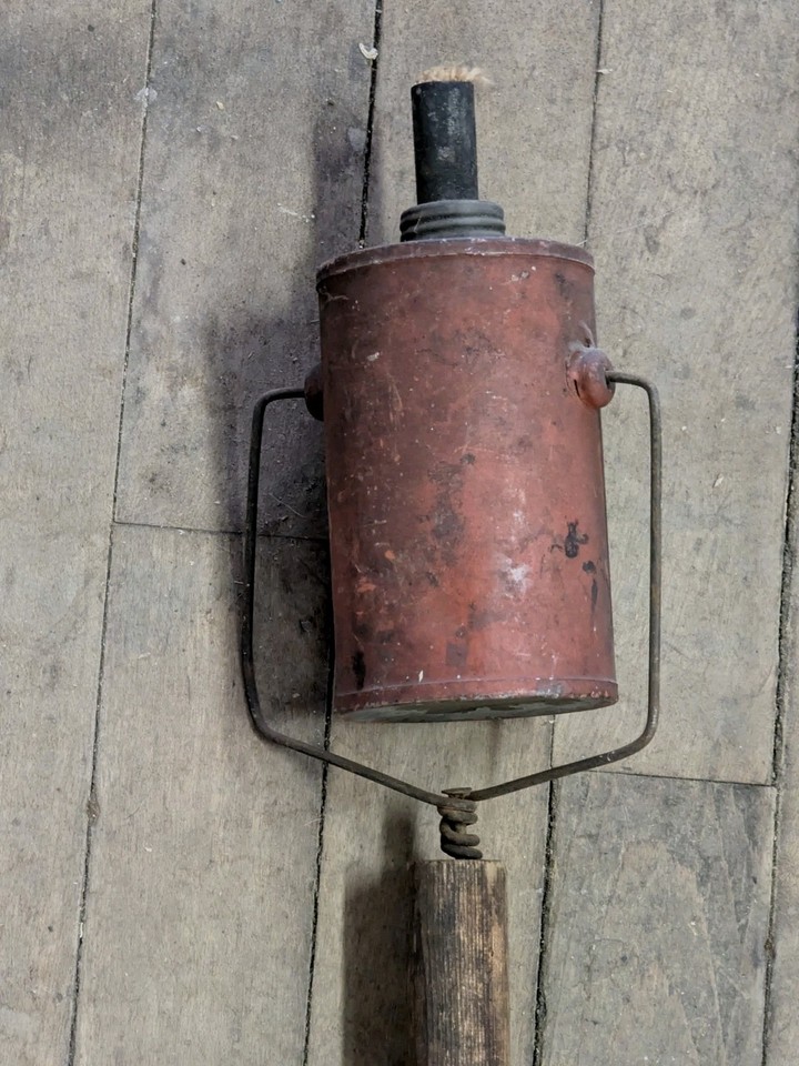 antique parade torch tin whale oil lamp lantern Civil War Era original ...