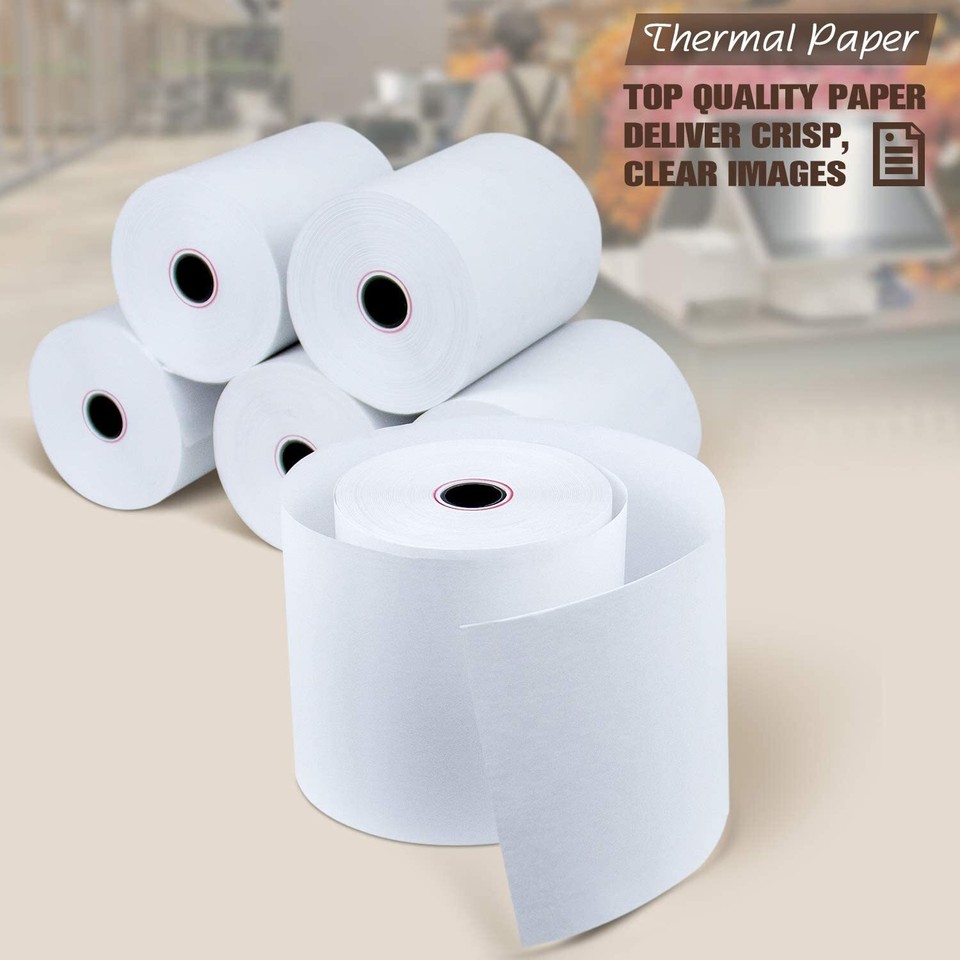 20 ROLLS 3-1/8" x 230' THERMAL POS RECEIPT PRINTER ROLL PAPER - FOR ...