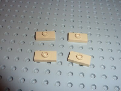 4 x LEGO Tan Plate ref 3794 / Set 76013/70400/21017/79110/76005/6210 ...