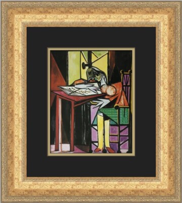 Pablo Picasso Girl Reading a Book Custom Framed Print | eBay