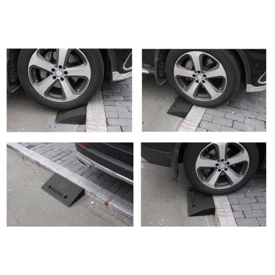 2 Pack 2'' Rise Driveway Curb for Ramps,Driveway Ramp Car Slope Ramp ...