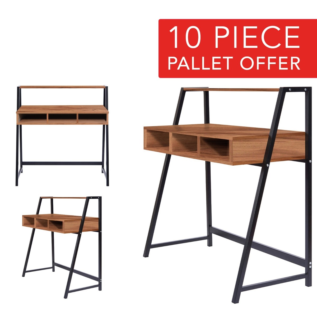 Pallet Computer Desk Shelves