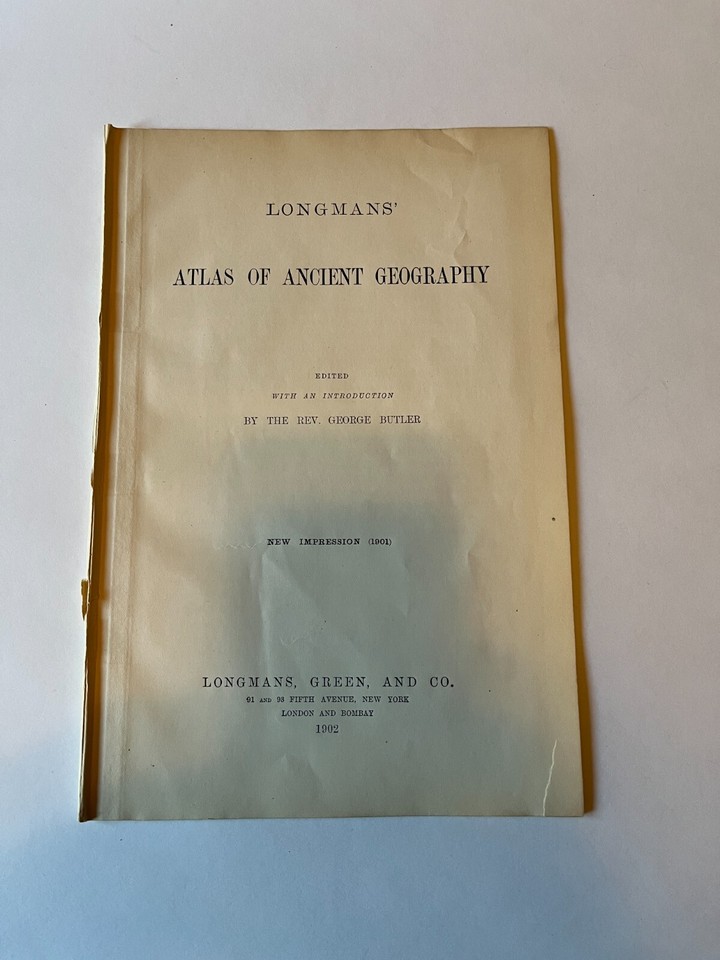 Alexander the Great's Kingdom Map Fm 1902 Atlas of Ancient Geography ...