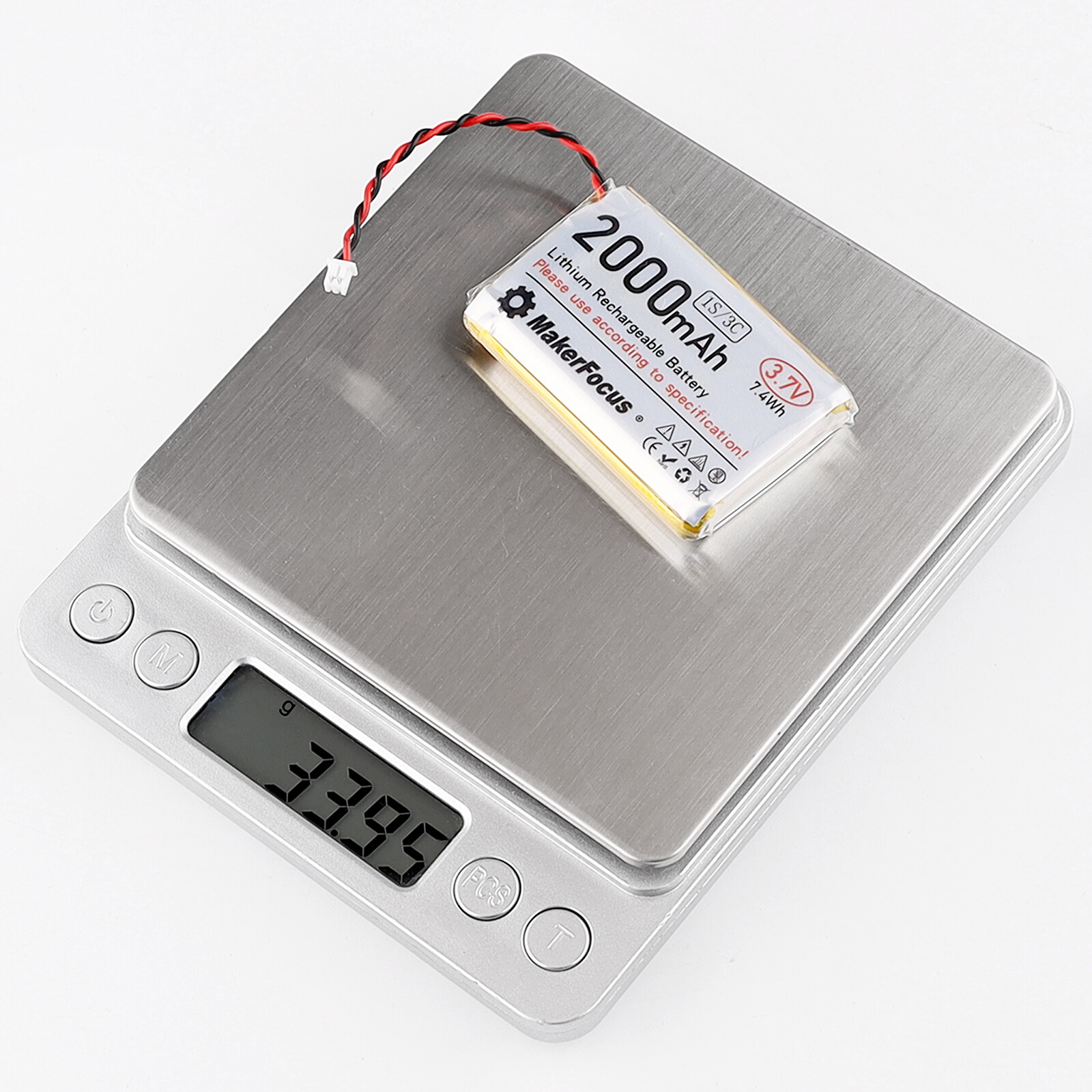 12Pcs 3.7V 2000mAh 3C Lipo Battery with JST 1.25 Plug for Ar duino ...