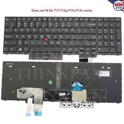 New US Backlit Keyboard for Lenovo Thinkpad T15g Gen 1 P15 Gen 1 P17 ...