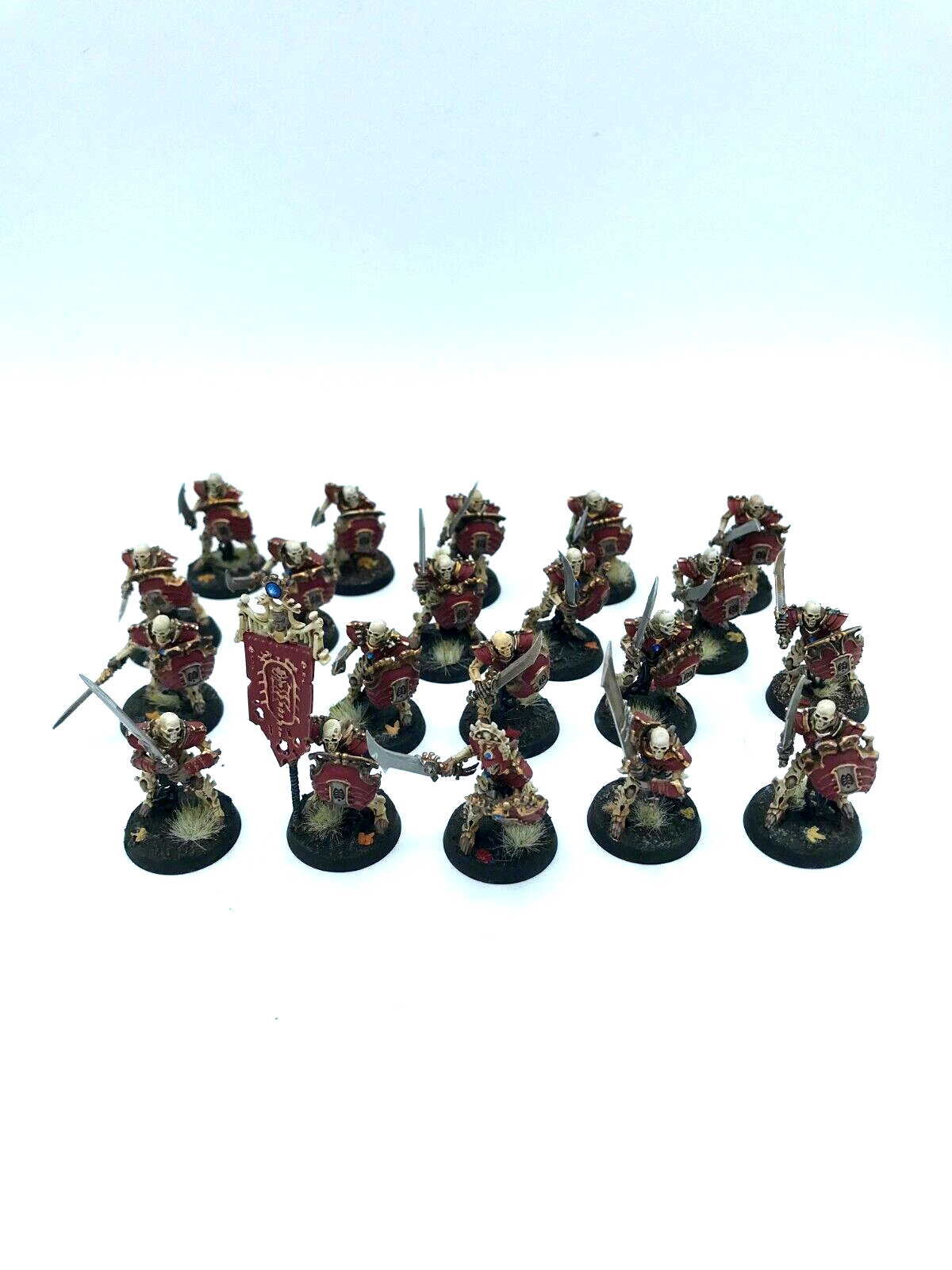 20X Mortek Guard / skeletons OSSIARCH BONEREAPERS PAINTED WARHAMMER AOS ...