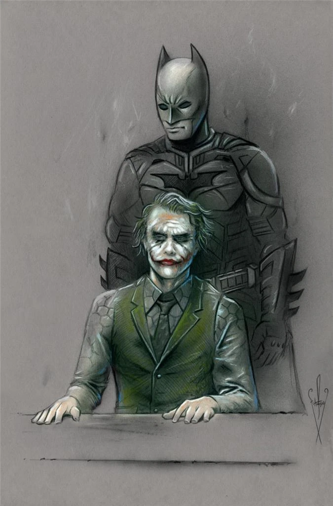 Batman Vs Joker Drawing