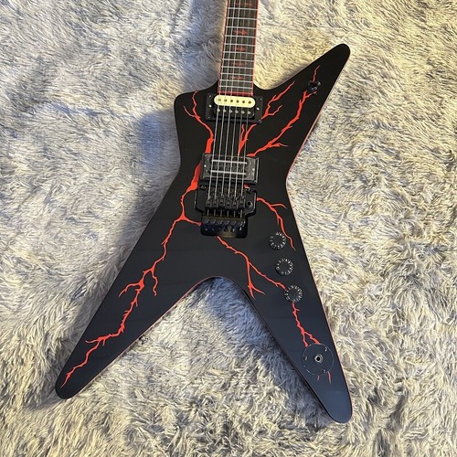 WashBurn Dimebag Darrell Red Lightning Black Electric Guitar FR Tremolo ...