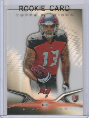 MIKE EVANS ROOKIE CARD 2014 Topps Platinum Football RC Tampa Bay ...