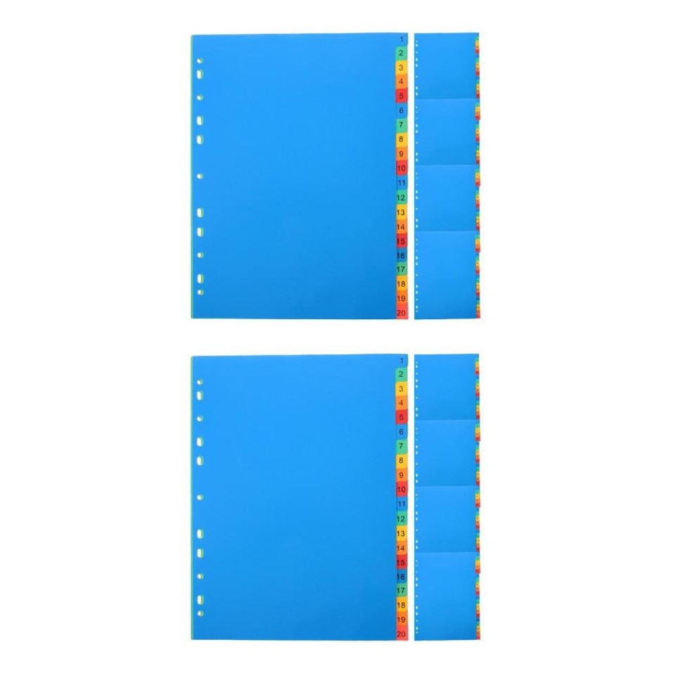 2 Count Binder Divider Index Dividers Office Binders Page with Tabs ...
