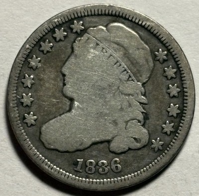 1836 Capped Bust Dime — Circulated | eBay