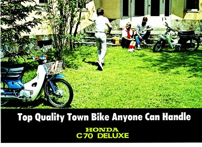 1974 HONDA C70 K2 DELUXE step thru bike 2 page Motorcycle Sales ...