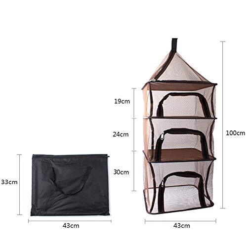Camping Dry Net-4 Layer Outdoor Hanging Foldable Drying Rack Camping ...