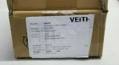 54 Pcs Veith ASP23 Punch Tialn Dim : 9/7.16 X 100/20 Veith Germany | eBay