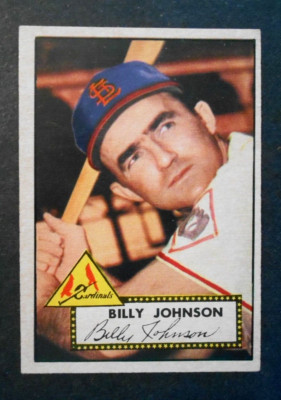 1952 Topps #83 BILLY JOHNSON St. Louis Cardinals EX | eBay