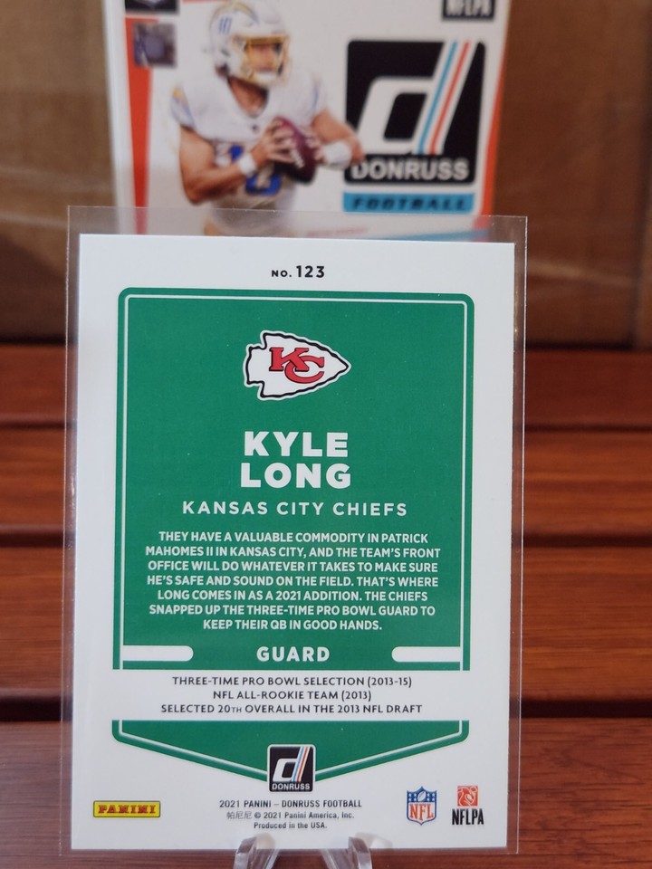 2021 Panini Donruss Football Kyle Long - Kansas City Chiefs - Card #123 ...