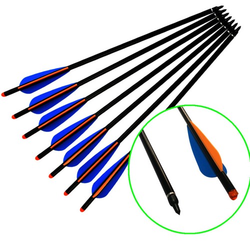 6/12x 16/18/20/22 inch Crossbow Bolts Carbon Arrows Archery Hunting ...